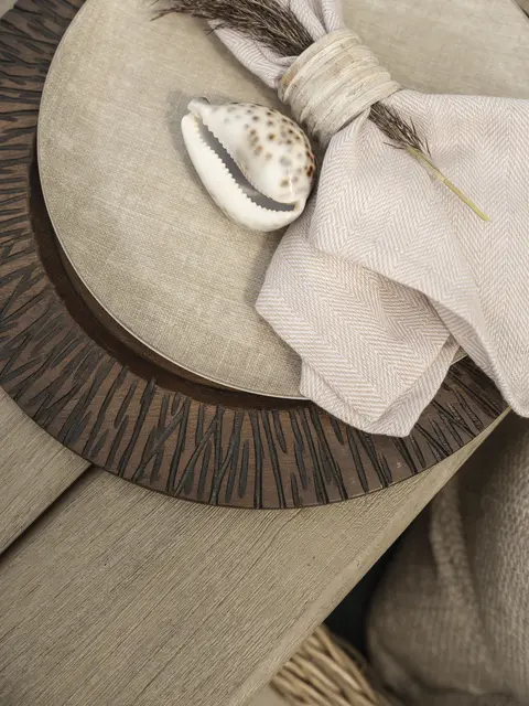 Halvor Bakke Palin dekketallerken 2-pack Ø33 Brun - Norvigroup AS